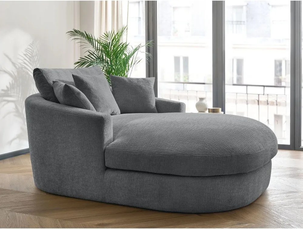 Šedé žinylkové křeslo Belem – Bobochic Paris