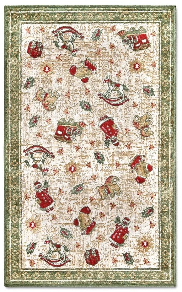 Zelený koberec s vánočním motivem s příměsí bavlny 50x80 cm Toy's Delight Green Christmas – Villeroy&Boch