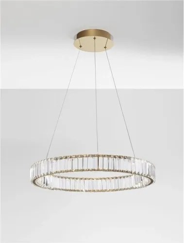 Závěsné LED svítidlo NOVA LUCE AURELIA 41W 3500K 9333075 stmívatelné Triac