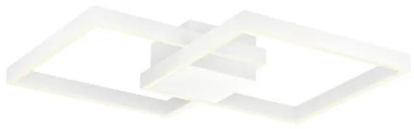 Redo Nástěnné/Stropní svítidlo FEBE, 2 čtverce Barva: Bílá, Chromatičnost: 3000K