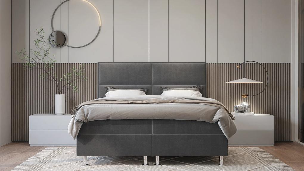 SFAB Kontinentální čalouněná postel PARMA (140x200 cm) Barva látky: INARI 24