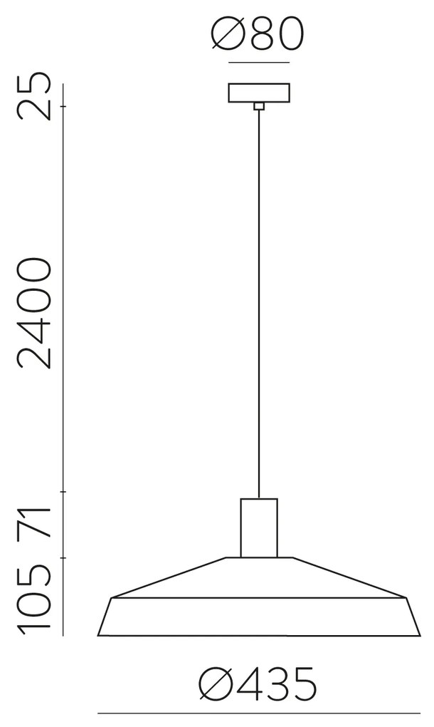 ACB Iluminacion Závěsné svítidlo EVELYN, ⌀ 45 cm, 1xE27 15W Barva: Černá, Barva montury: Černá
