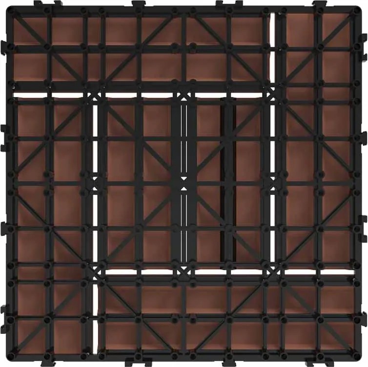 WPC dlaždice LEGI STYLE 30 x 30 cm, chocolate