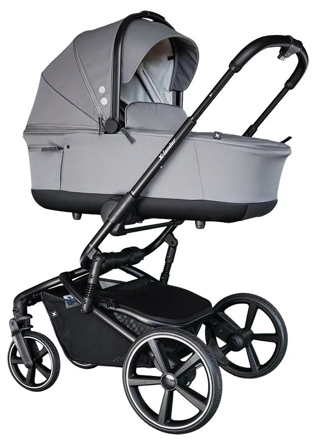 Kombinovaný kočárek s velkými koly 2 v 1 X-lander Cruiser 2.0 Cool Grey 2025