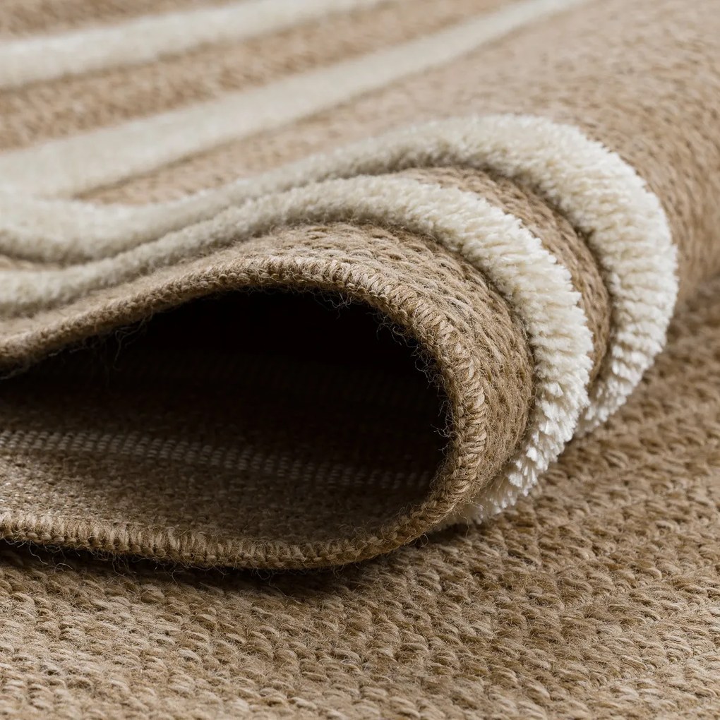 Dywany Łuszczów, Kusový koberec Spark 0687A beige/cream, 180x270, béžová, chodba / předsíň