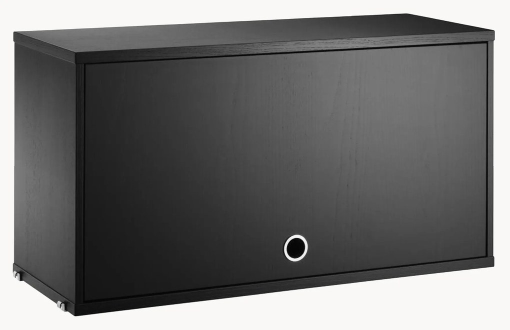 Skříňka pro modulární regálový systém's výklopnými dveřmi String System