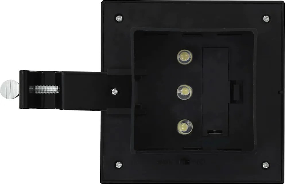Zahradní solární lampy 12 ks LED čtvercové 12 cm černé 277136