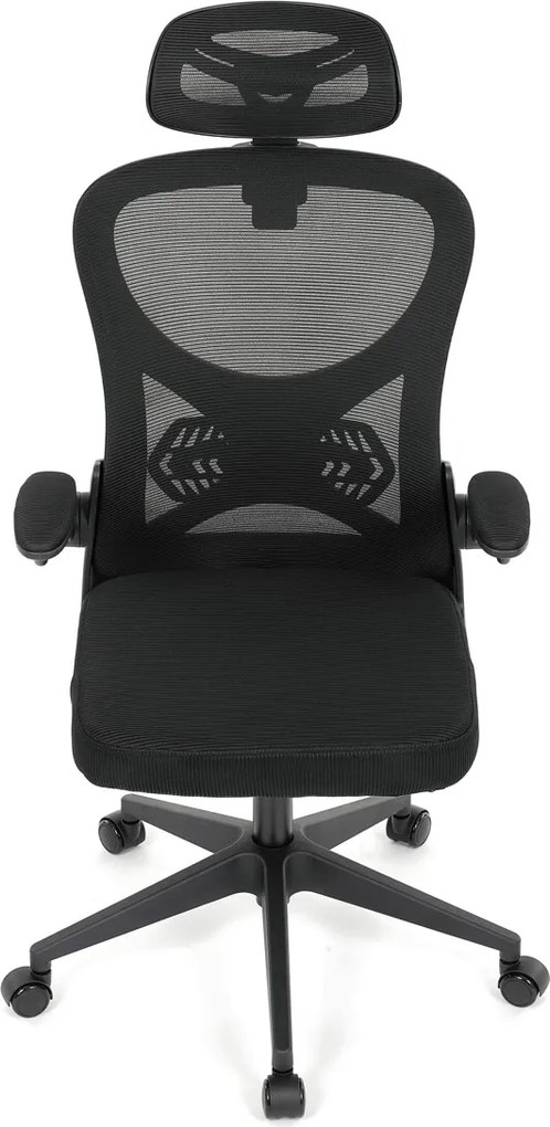 Ergonomická kancelářská židle ALEXANDRE - černá síťovina