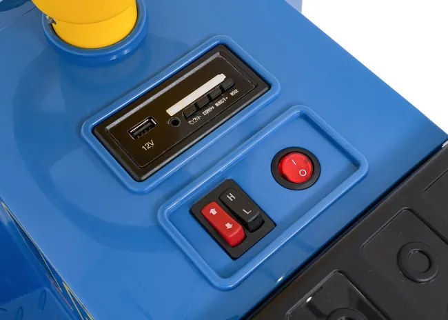 Elektrické autíčko lokomotiva modré