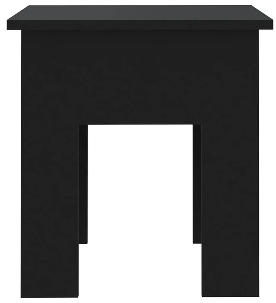 Konferenční stolek černý 40 x 40 x 42 cm dřevotříska - Default Title