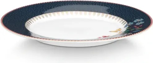 Pip Studio Berry Blues talíř ∅17cm, modrý (Porcelánový talíř Ø 17cm)