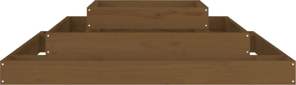 vidaXL Truhlík černý 110 x 110 x 27 cm masivní borové dřevo [823874] Barva: Bílá borovice
