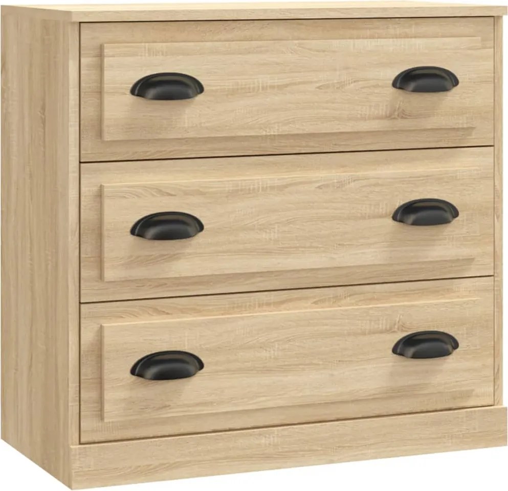 Příborníky 2 ks dub sonoma kompozitní dřevo 3185242