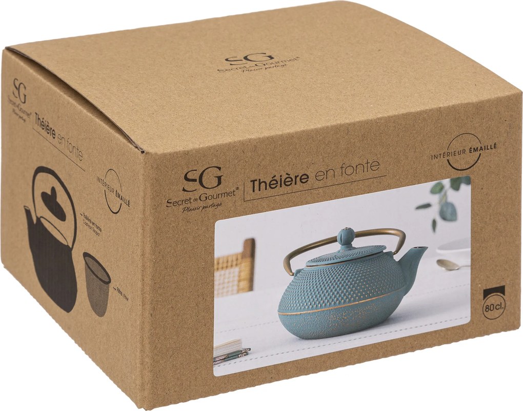 Litinová čajová konvice JADE, 800 ml