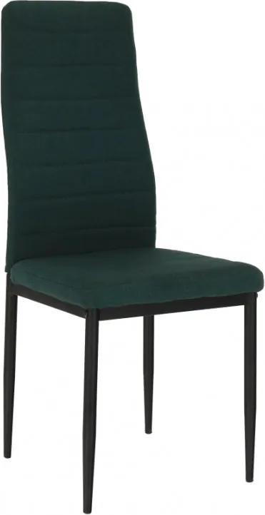 Tempo Kondela Židle, smaragdová látka / černý kov, COLETA NOVA