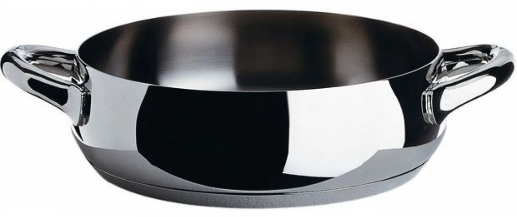 Alessi designové nízké hrnce Mami Polished (objem 460 cl)