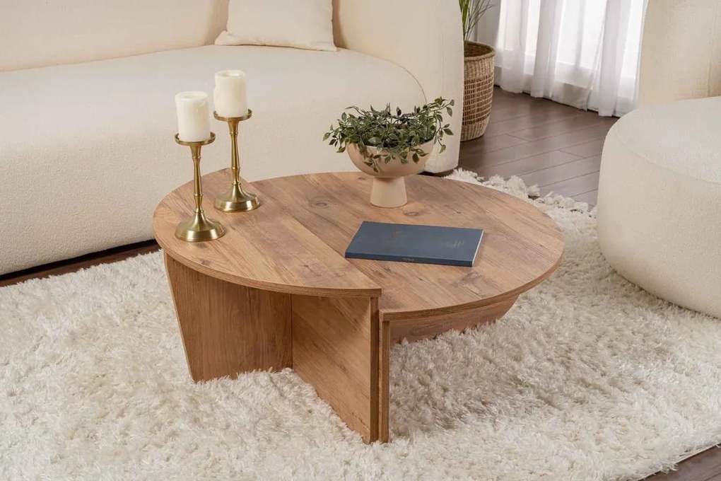Designový konferenční stolek Baltenis 90 cm atlantská borovice