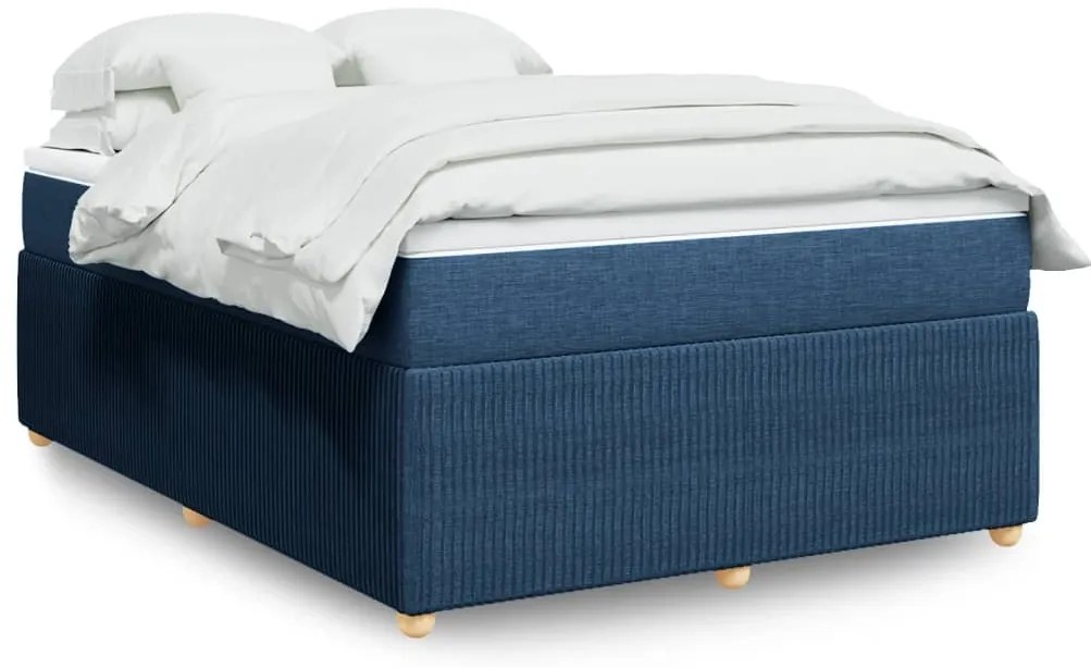 Box spring postel s matrací černá 120x200 cm textil