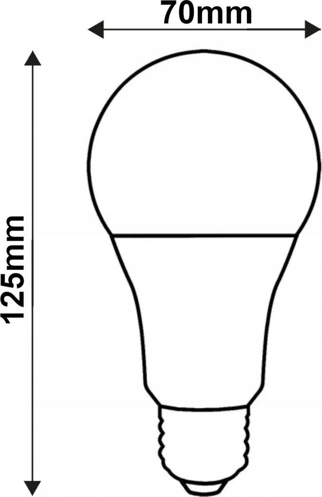BERGE SADA 6x LED žárovka E27 18W 1980lm 3000K - teplá bílá