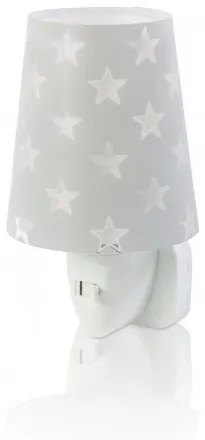 DALBER STARS 81215E šedá Noční LED lampa do zásuvky