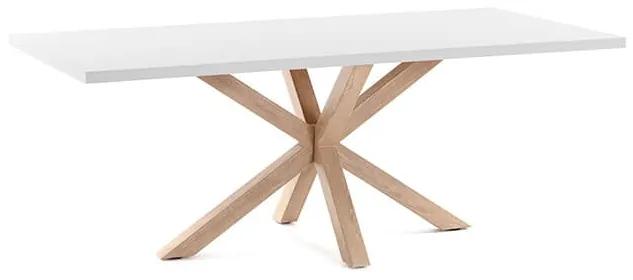 Jídelní stůl arya table 160 x 100 cm bílý, přírodní MUZZA