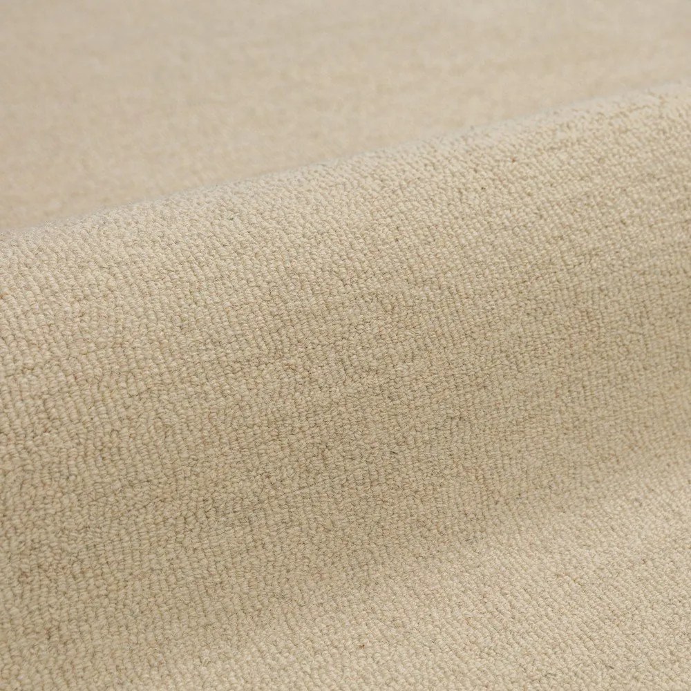 Zelený/v přírodní barvě ručně tkaný vlněný koberec 160x230 cm Wiggle Wool – Flair Rugs
