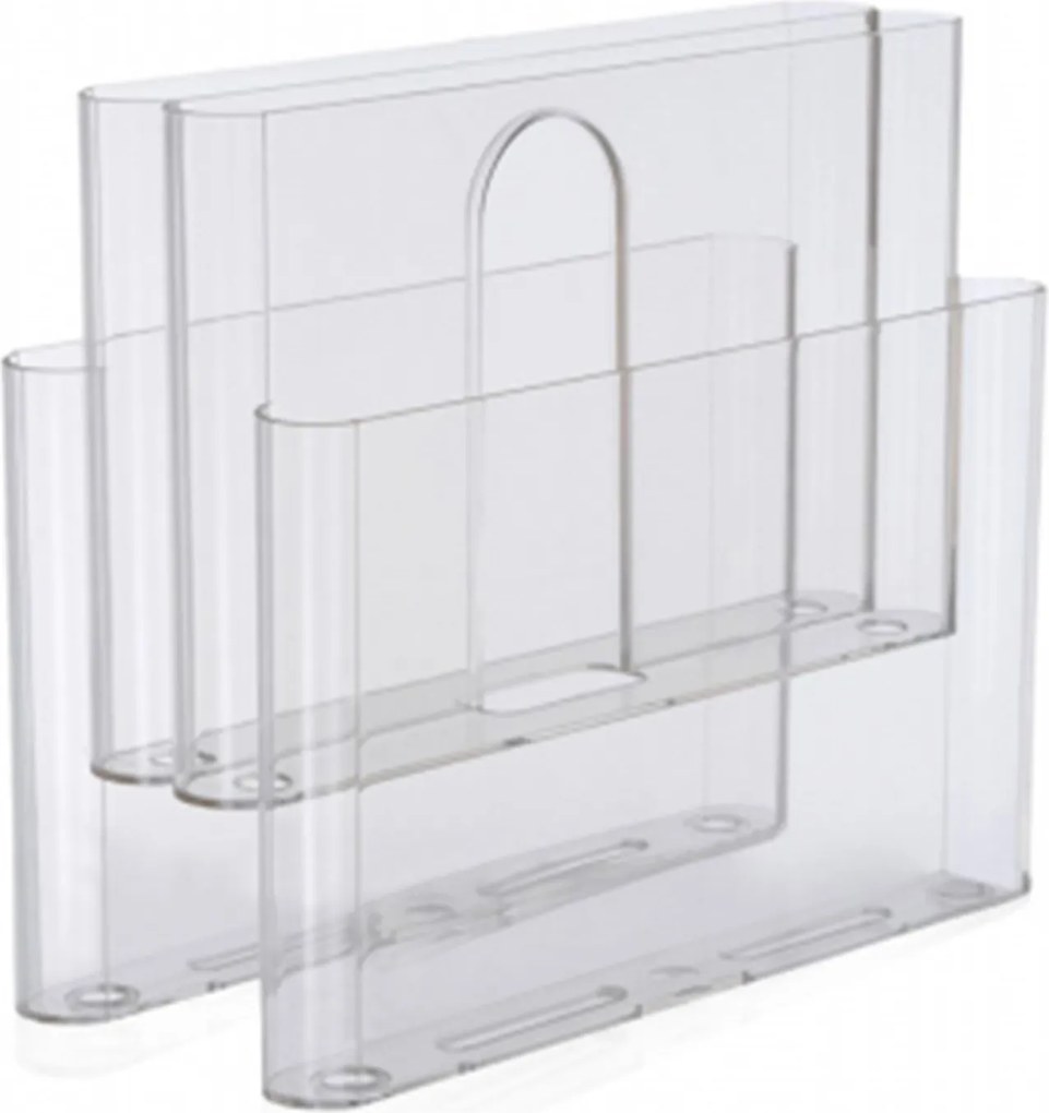 Výprodej Kartell stojany na noviny Magazine Rack - čirá