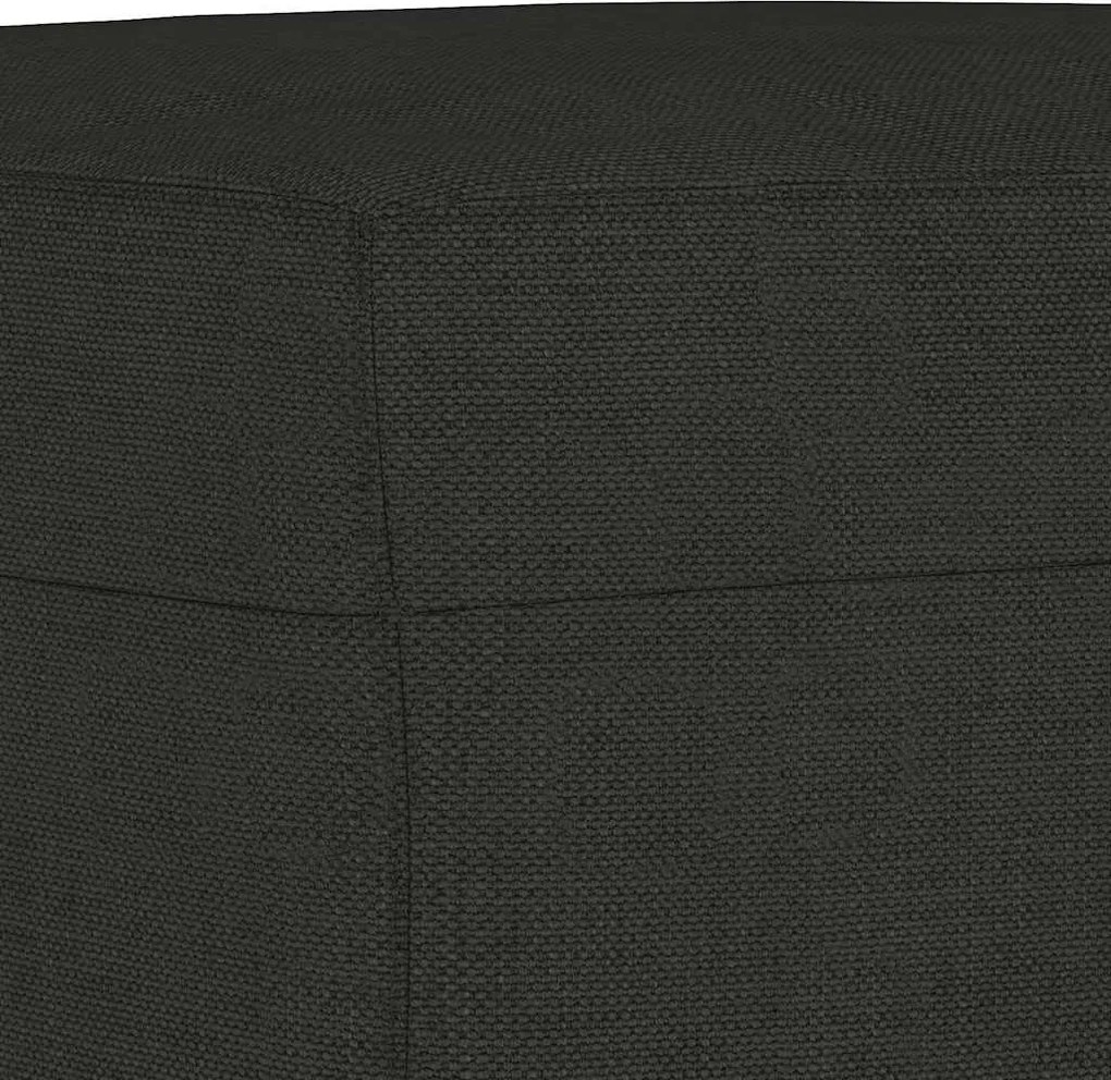 3dílná sedací souprava s poduškami černá textil 3201814