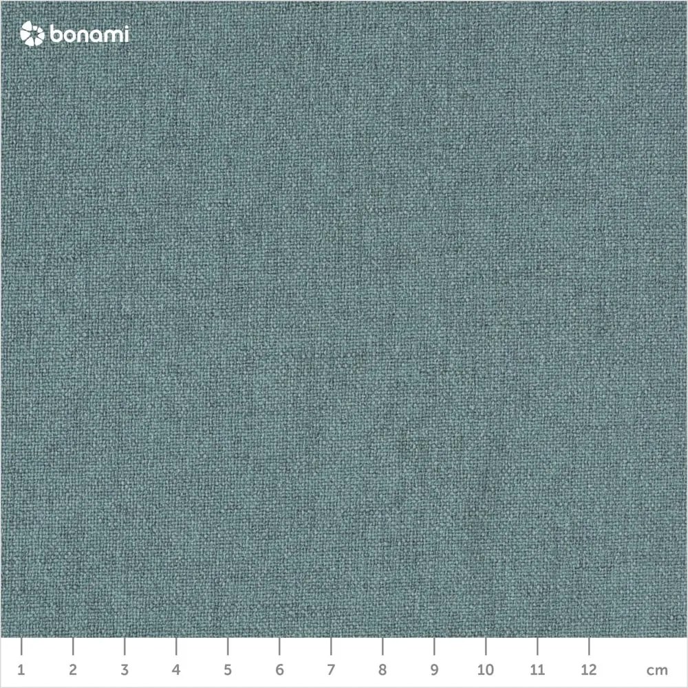 Šedomodrá čalouněná dvoulůžková postel s úložným prostorem s roštem 180x200 cm Mattis – Meise Möbel