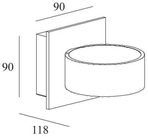 Lucide 17211/01/12 - Nástěnné svítidlo BOK 1xG9/28W/230V