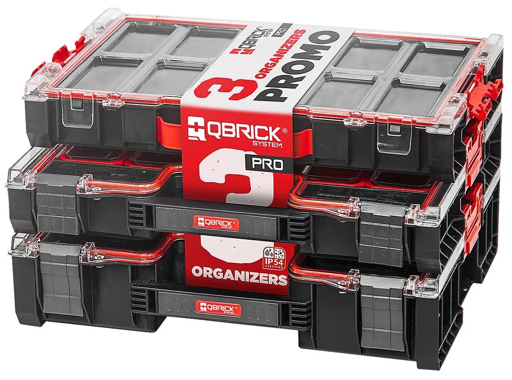 Sada boxů na drobné díly: Qbrick System PRO Organizer 300 + 200 + 100 MFI