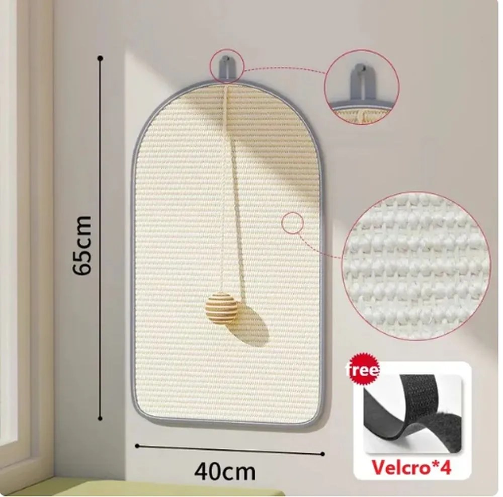 Škrabací podložka s míčkem na broušení drápků pro kočky Velikost: L 65x40 cm