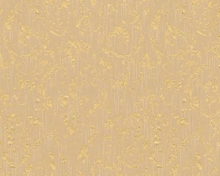 A.S. Création | 30660-3 tapety na zeď Metallic Silk | 0,53 x 10,05 m | béžová,  metalická