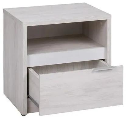 Noční stolek DOON - dub bílý