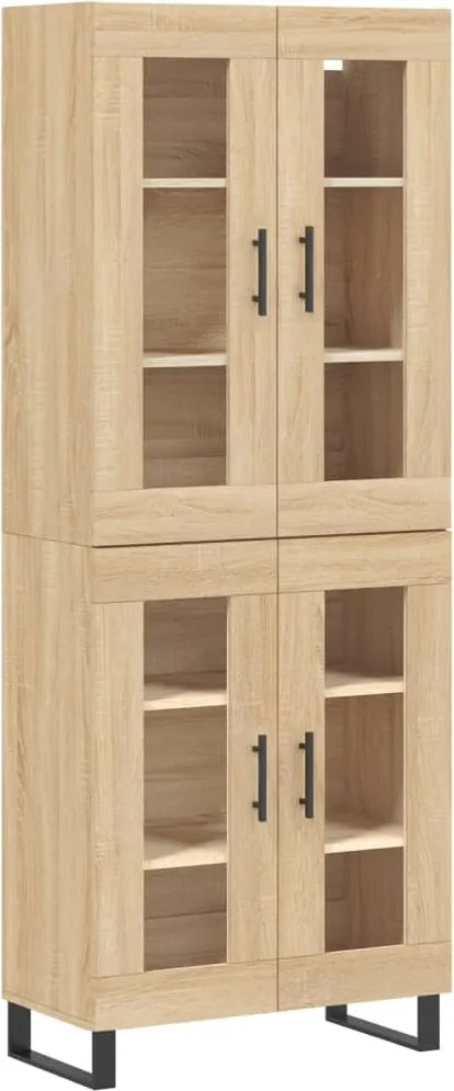 Skříň highboard dub sonoma 69,5 x 34 x 180 cm kompozitní dřevo 3198300