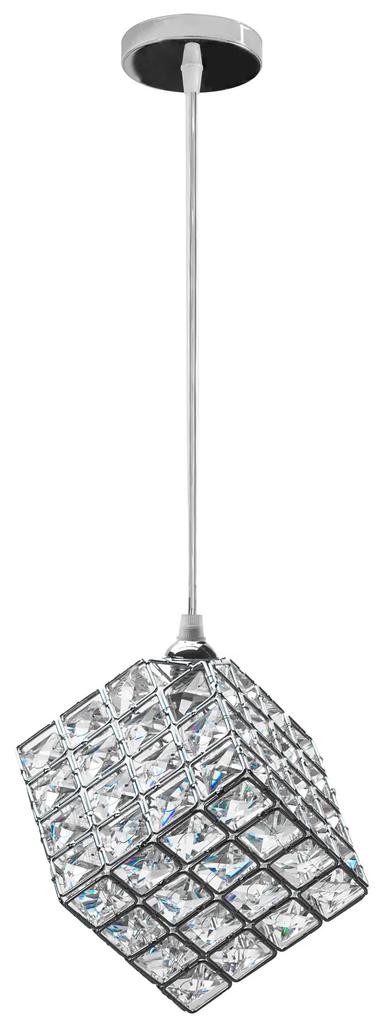 Toolight Závěsná lampa Glamour Cube APP721-1CP CHROM