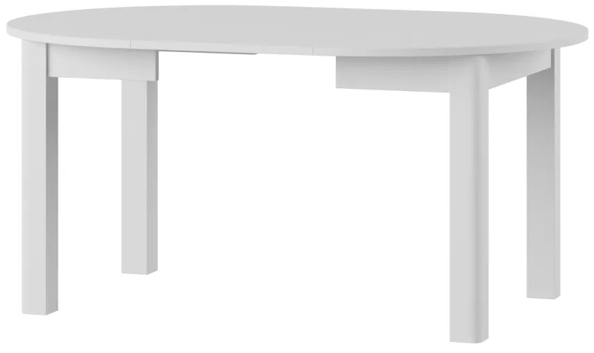 SZYNAKA Trendline Jídelní stůl rozkládací - URAN 1, 110/160x110, matná bílá