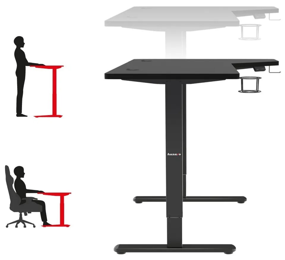 Ergonomický elektrický stůl s nastavitelnou výškou stolu a LED panelem