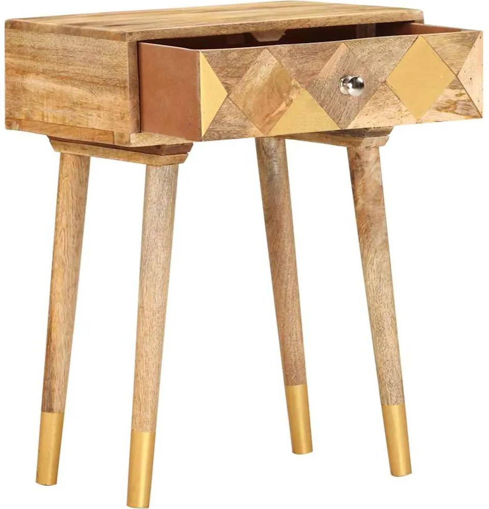 Noční stolek 43 x 30 x 58 cm masivní mangovníkové dřevo 285857