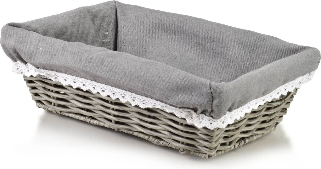 Košík WILL 28x18x9 cm šedý