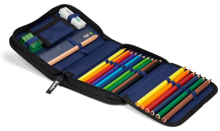 Školní penál Ergobag - Black reflexní