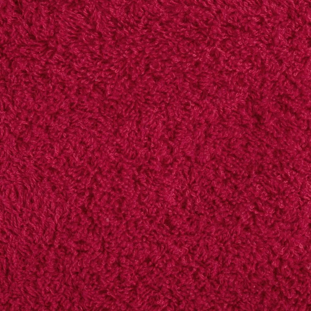 Premium ručníky SOLUND 10 ks červené 100 x 200 cm 600 g/m² 137415