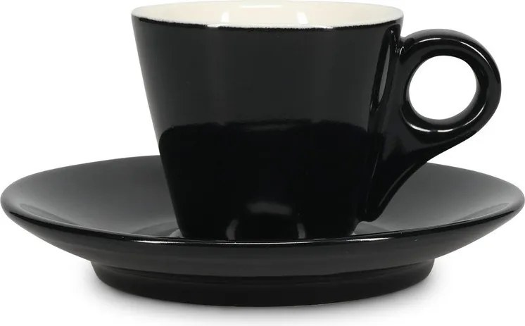 Černý porcelánový šálek na espresso 80 ml Barista – BonBistro