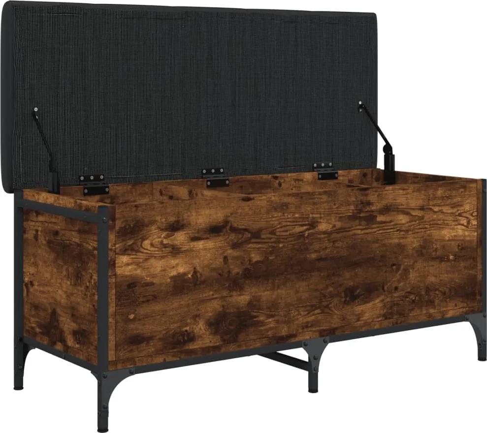 vidaXL Úložná lavice 102 x 42 x 45 cm kompozitní dřevo [835149] Barva: kouřový dub