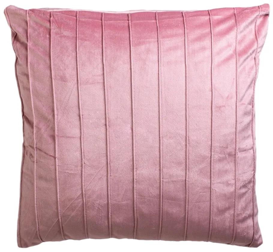 Růžový dekorativní polštář JAHU collections Stripe, 45 x 45 cm