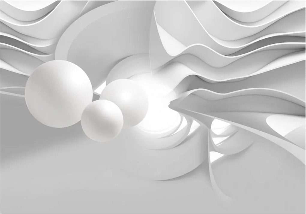 Bílé chodby (450x315 cm) - Murando DeLuxe