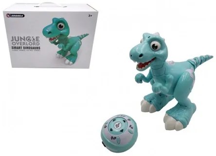 Teddies Dinosaurus RC chodící a tancující plast 30cm na baterie se světlem se zvukem v krabici 40x30x17cm