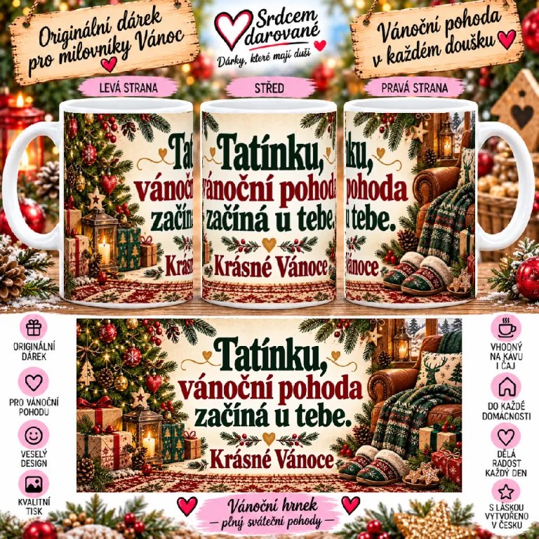 Vánoční hrnek pro tatínka – 300 ml