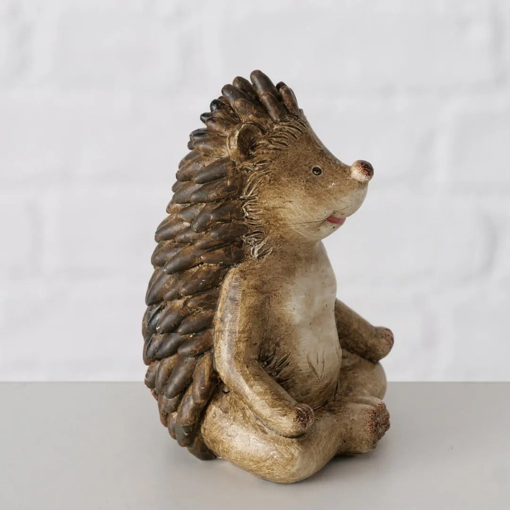Zahradní figurka z polyresinu Hugy, sada 3ks, 8 cm, hnědá