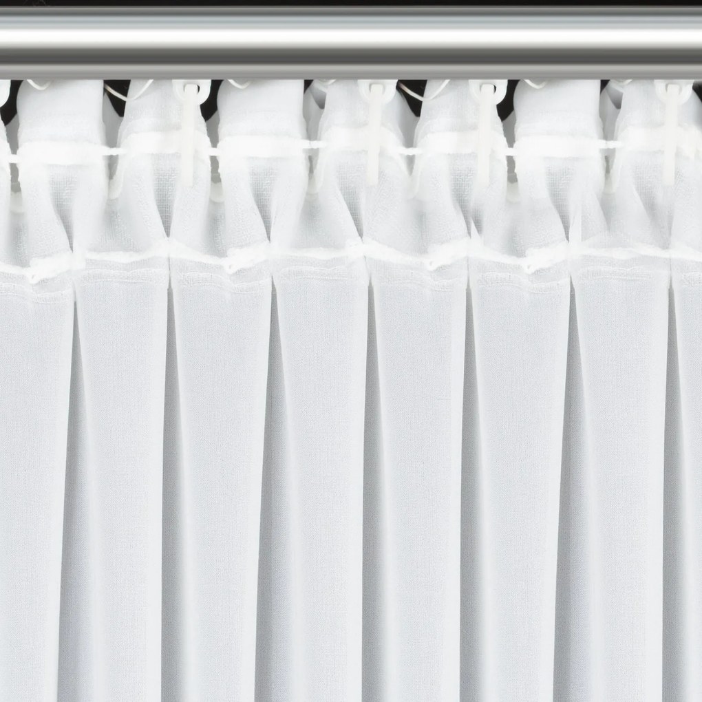 VÁNOČNÍ ZÁCLONA NA PÁSCE FLAKE 350X160 CM BÍLÁ